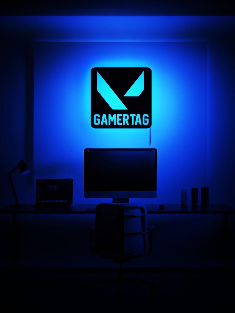 Valorant Led Wall Decor Valorant Led Sign Wall Art Personalized Gift ...