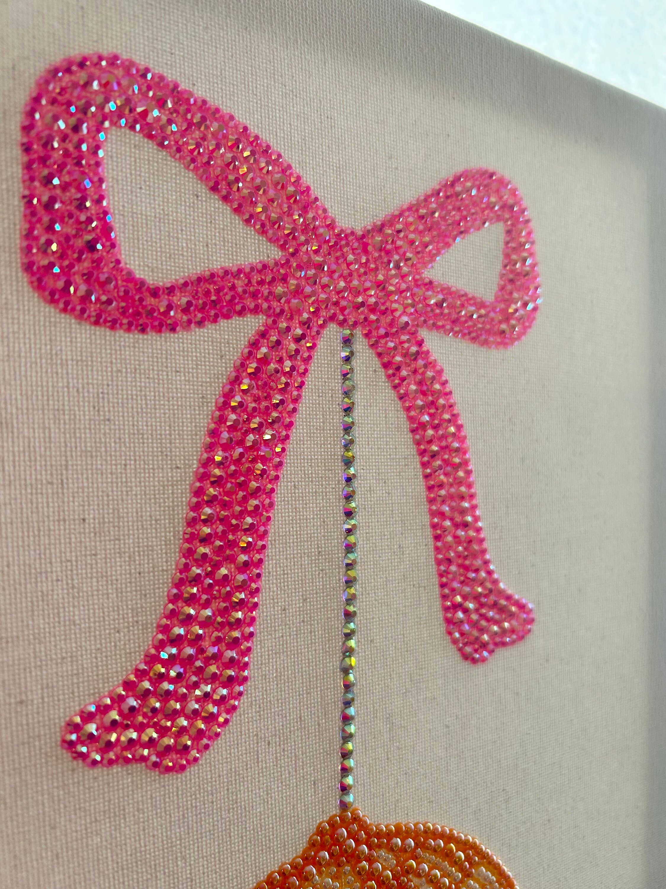 Orange and Pink Disco Ball Painting - Etsy