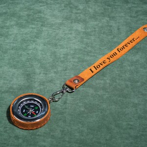 Personalized Compass Keychain, Key Fob,key Holder,key Ring,lanyard,key ...