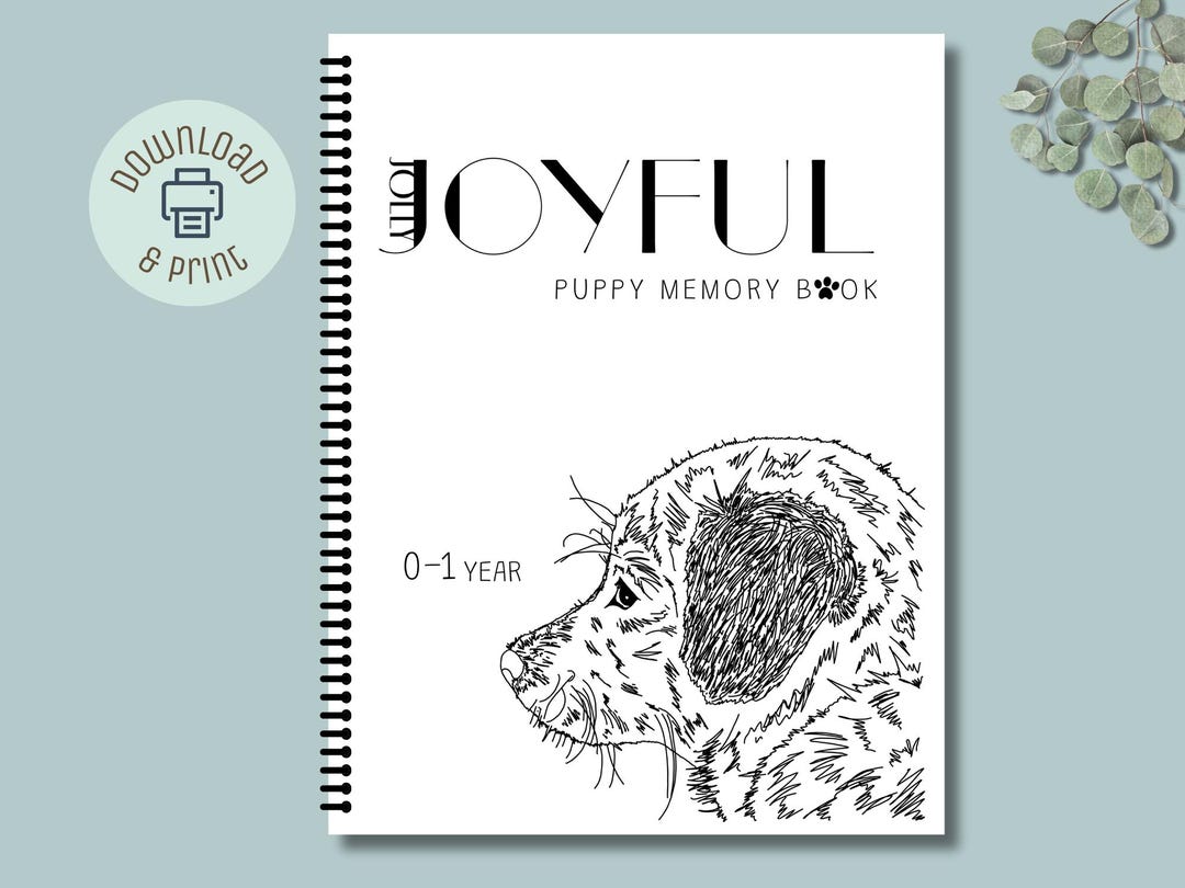 Puppy Memory Book | Digital Download | Pet Owner Gift | Puppies First ...