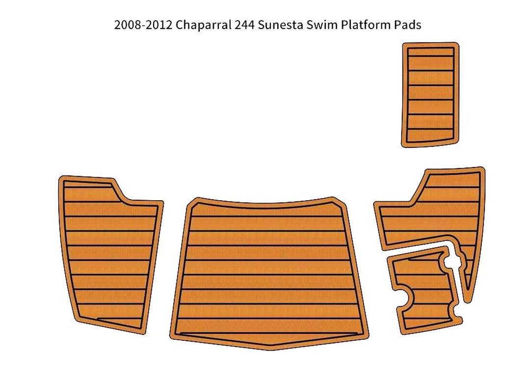 2008-2012 Chaparral 244 Sunesta Swim Platform Pads EVA Mat 1/4" ASTM ...