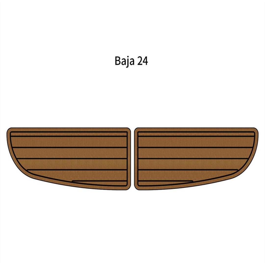 Baja 24 Swim Platform EVA Boat Flooring | 1/4" ASTM F1677 Faux Teak ...