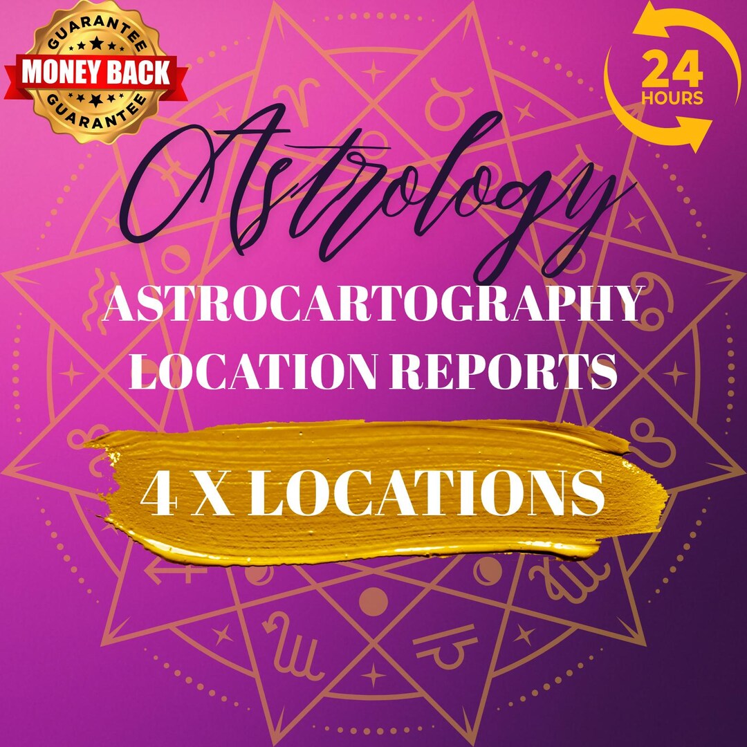 Astrocartography Reading, 4 Locations Analyzed | Personalized ...