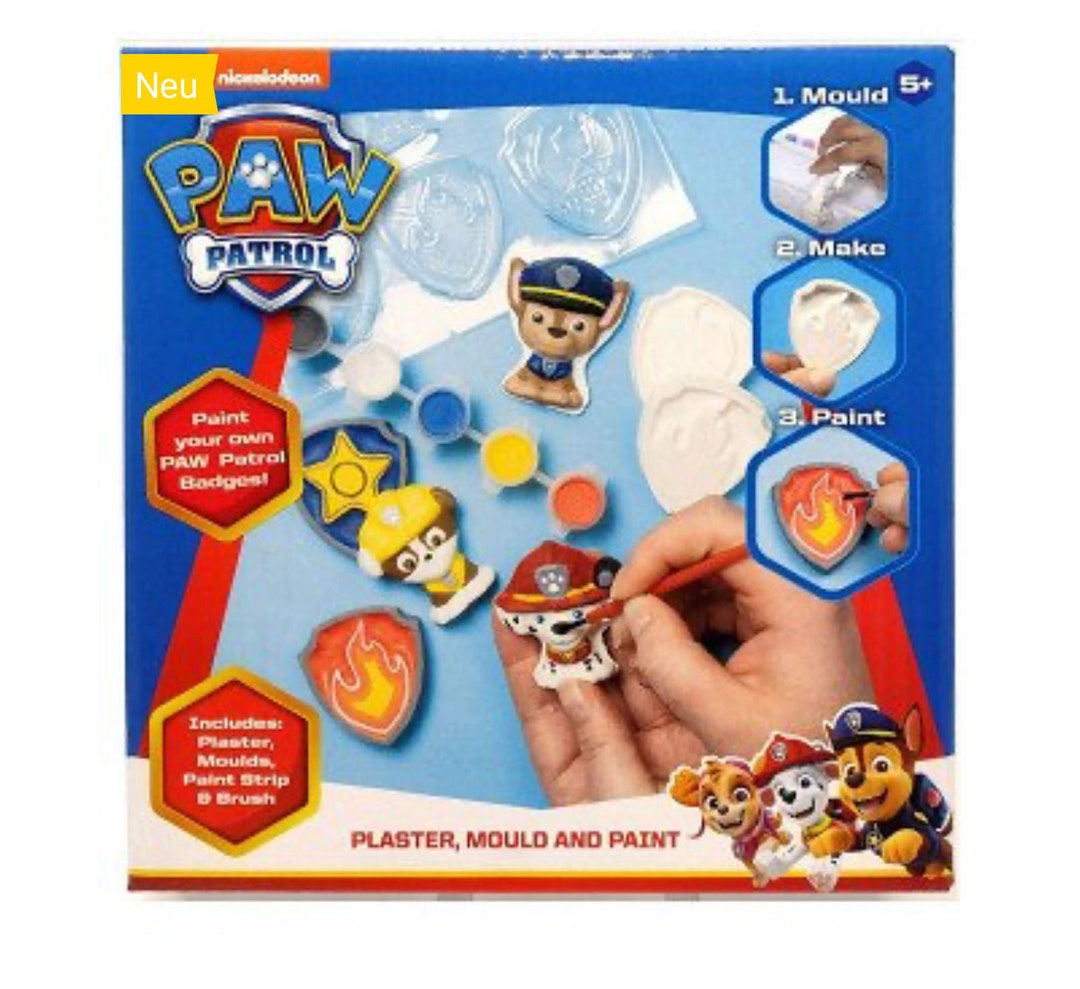 Paw Patrol Plaster Cast and Painting: Creative Fun for - Etsy