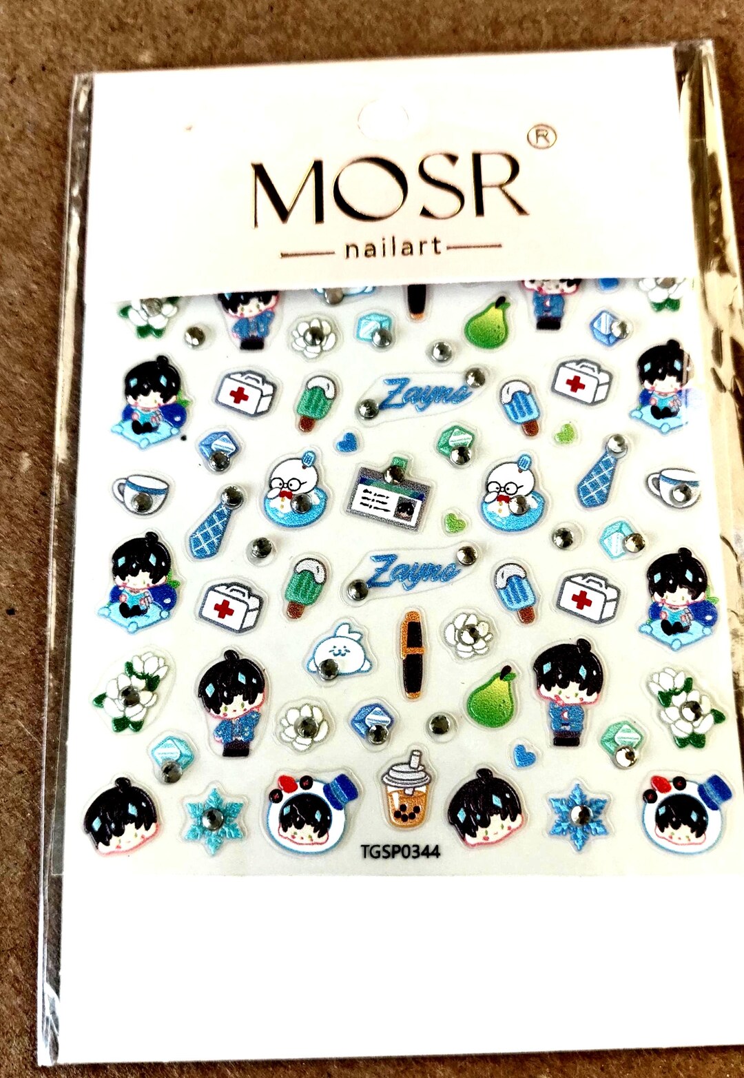 Love and Deepspace Mini Nail Sticker Sheet Crystal, Lads L&ds Xavier ...