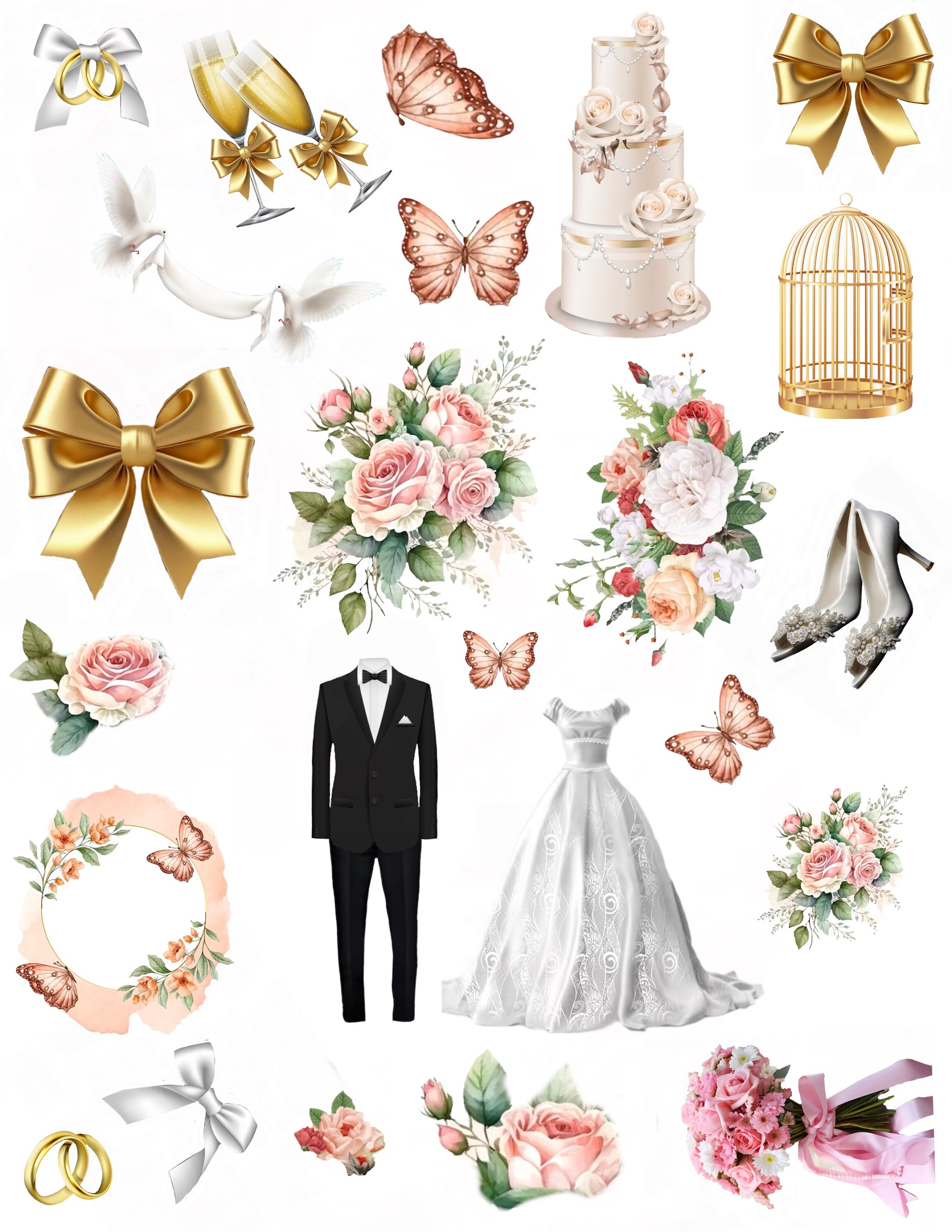 Wedding Day Paper Collection Pack Scrapbooking Paper - Etsy