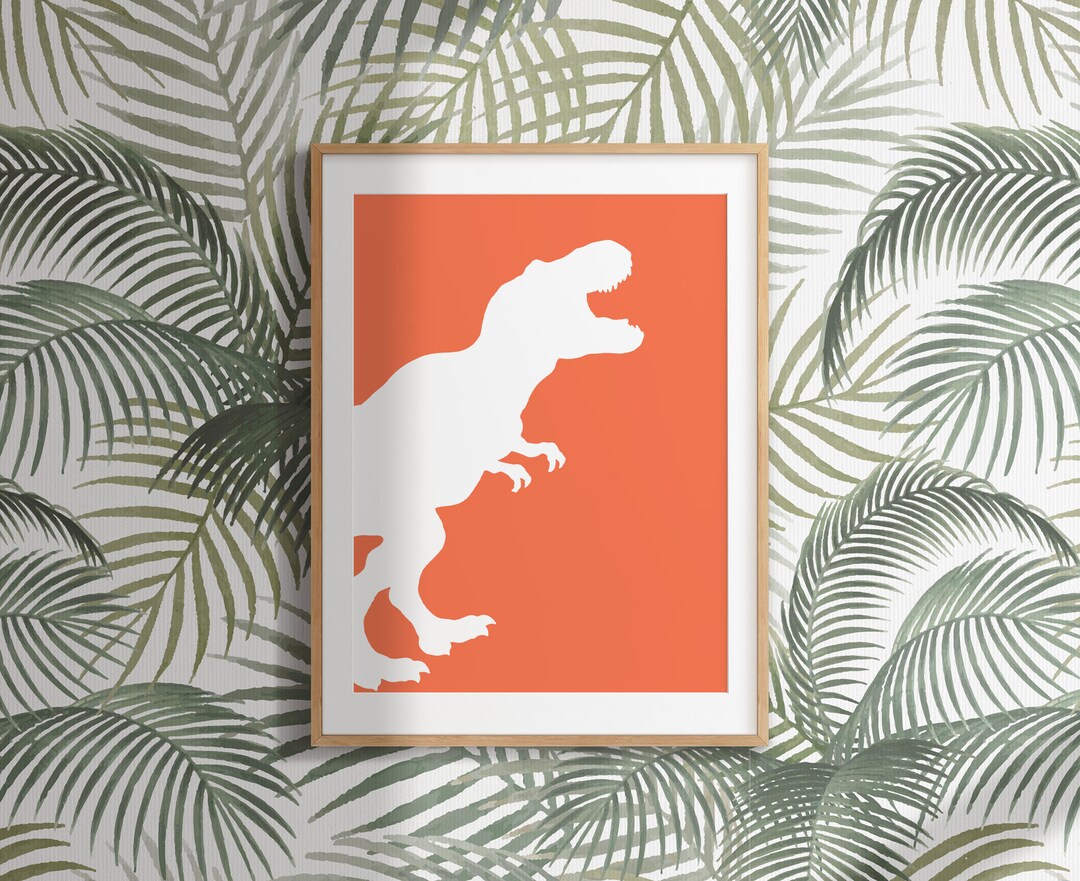 T-rex Silhouette Printable Poster Art Tyrannosaurus Rex - Etsy