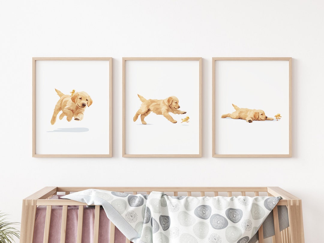 Goldendoodle Dog Nursery Print, Life is Goldendoodle, Dog Breed Digital ...