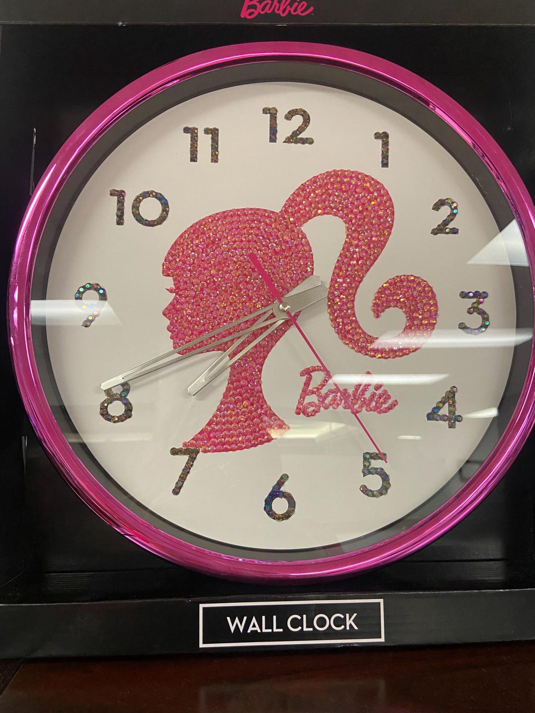 Hand Blinged Pink Barbie Clock - Etsy