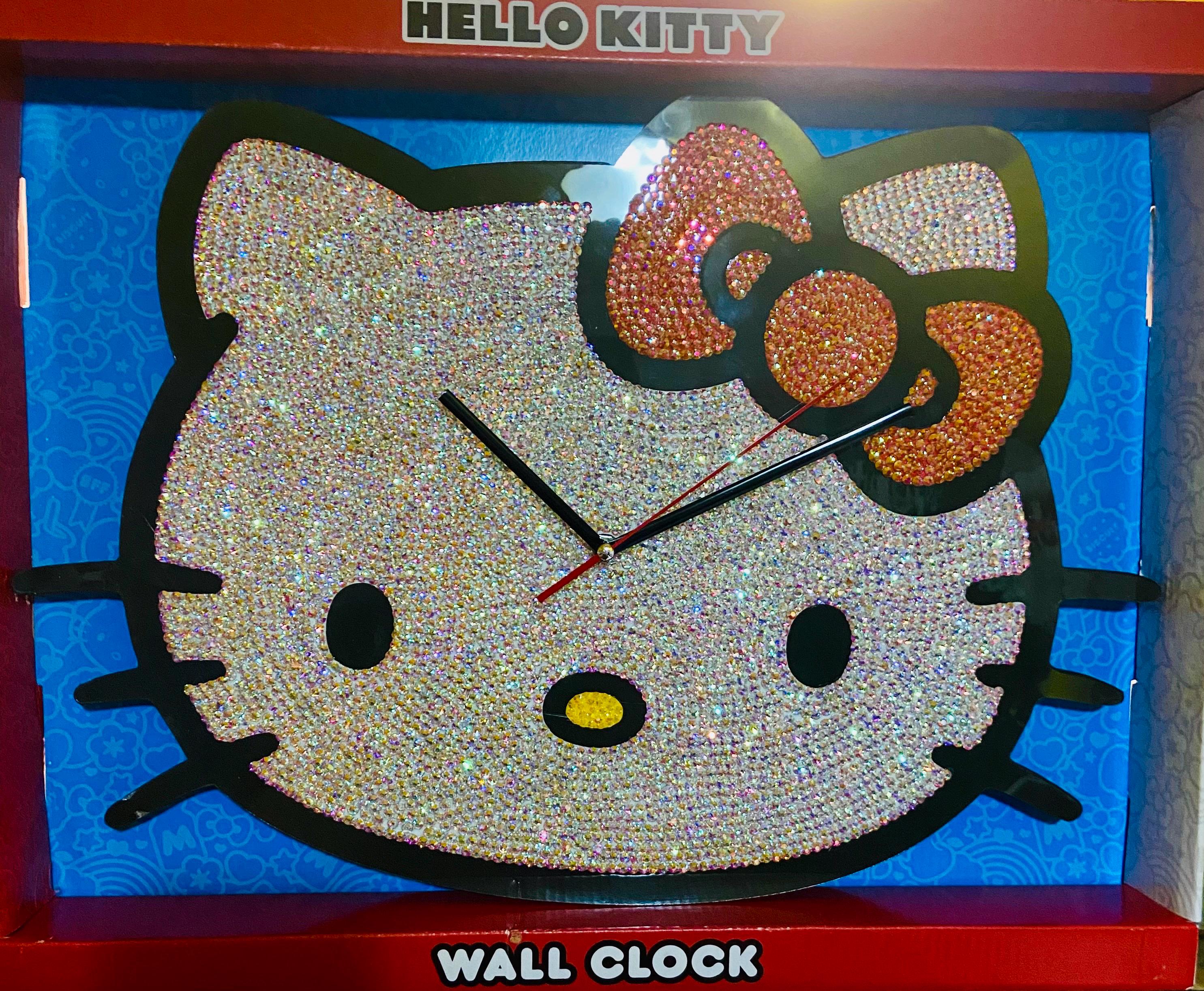Hand Blinged Large Hello Kitty Clock - Etsy