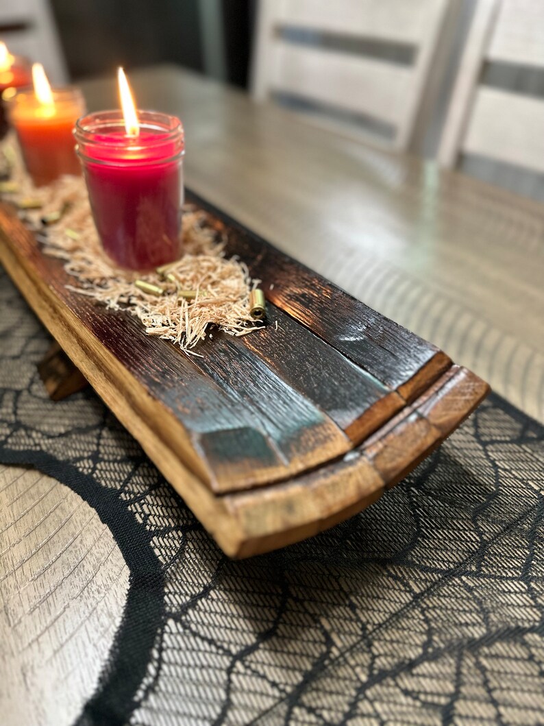 Barrel Stave Large Centerpiece/ Whiskey Stave Table Decor/ Bourbon ...