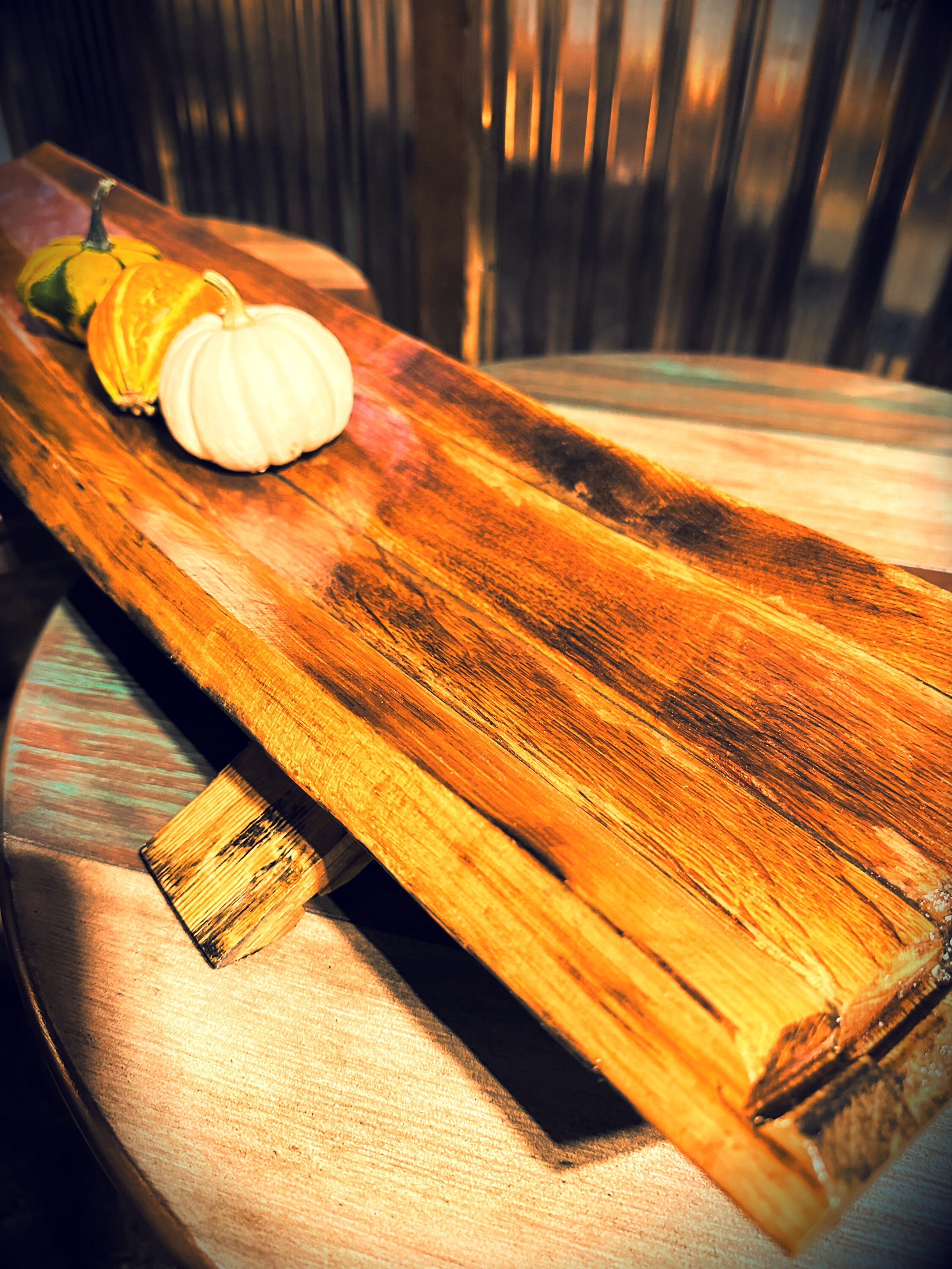 Barrel Stave Large Centerpiece/ Whiskey Stave Table Decor/ Bourbon ...