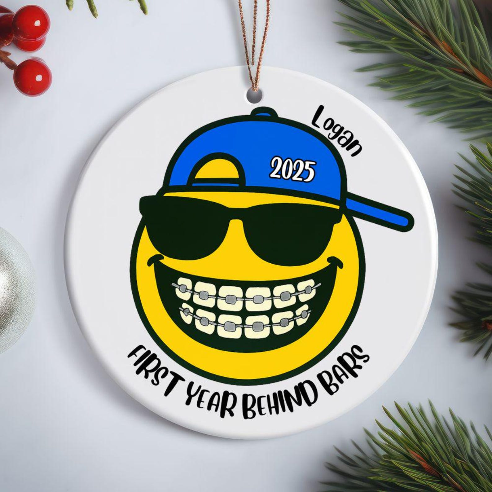 Personalized Braces Christmas Ornament, First Christmas With Braces ...
