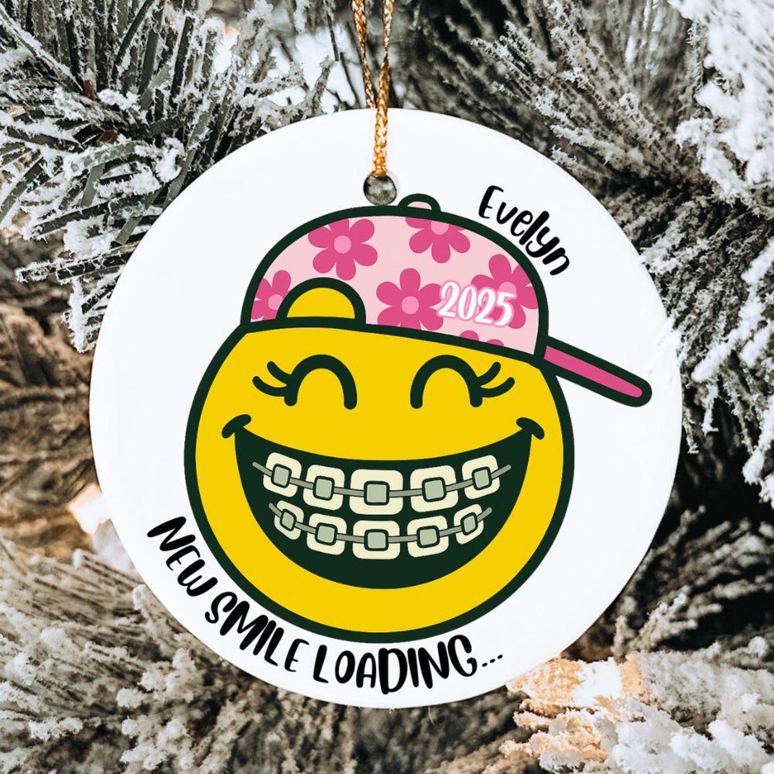 Personalized Braces Christmas Ornament, First Christmas With Braces ...