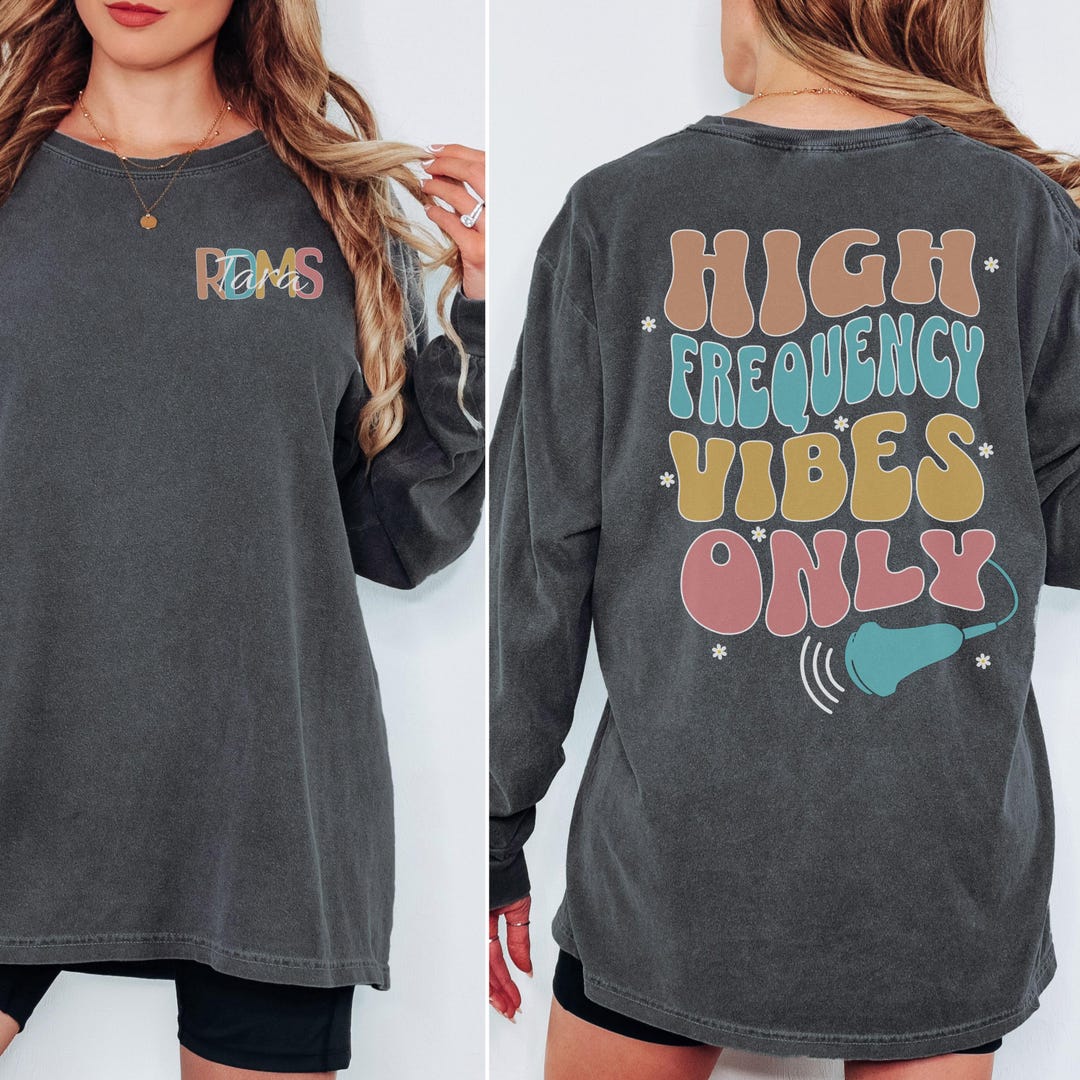 Personalized Sonography Long Sleeve T-shirt, Ultrasound Tech Shirt ...