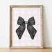 Coquette Poster,bows Printable Art,aesthetic Posters,black Bow Wall Art ...