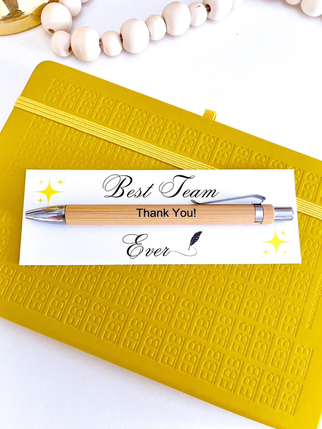 Best Team Ever Gift, Bamboo Pen, Pen Gift for the Team, Team ...