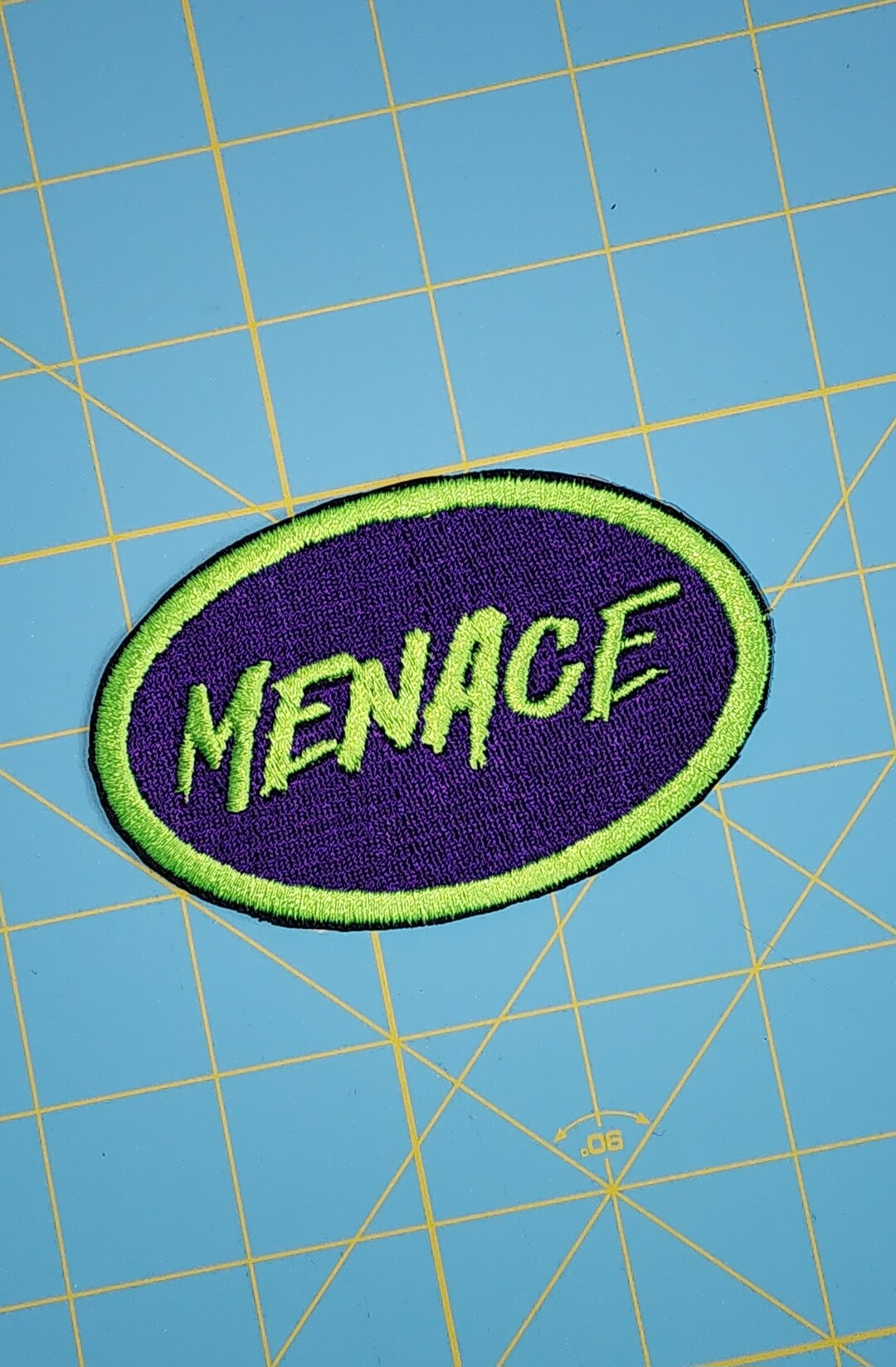 Menace Patch: Handmade Embroidered Iron-on - Etsy