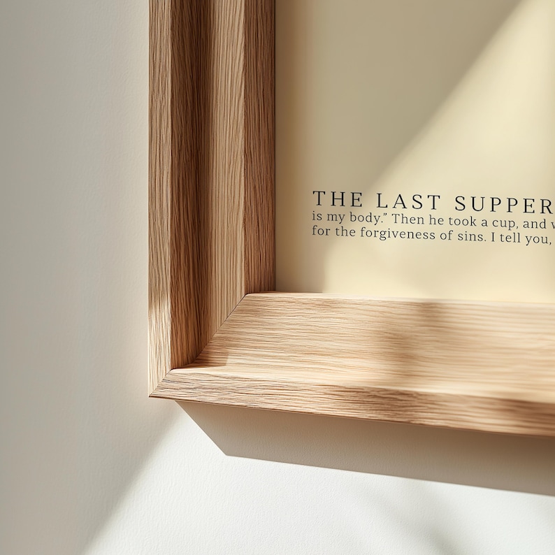 The Last Supper Bible Verse Wall Art, Christian Artwork, Passover ...