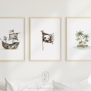 Watercolor Pirate Clipart, Kids Pirate Theme Birthday Party Clip Art ...