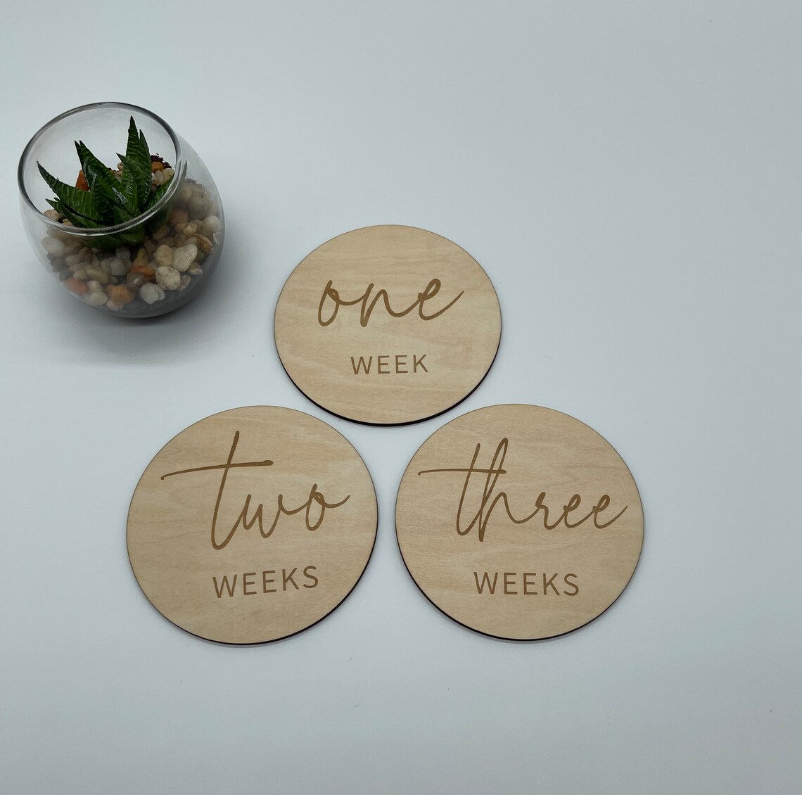 Baby Monthly Milestone Markers for Baby Photos Matching Nameplate ...