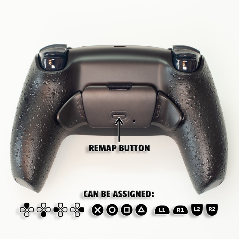 Modded Controller With 2 Paddles and Textured Grip Dualsense Controller ...