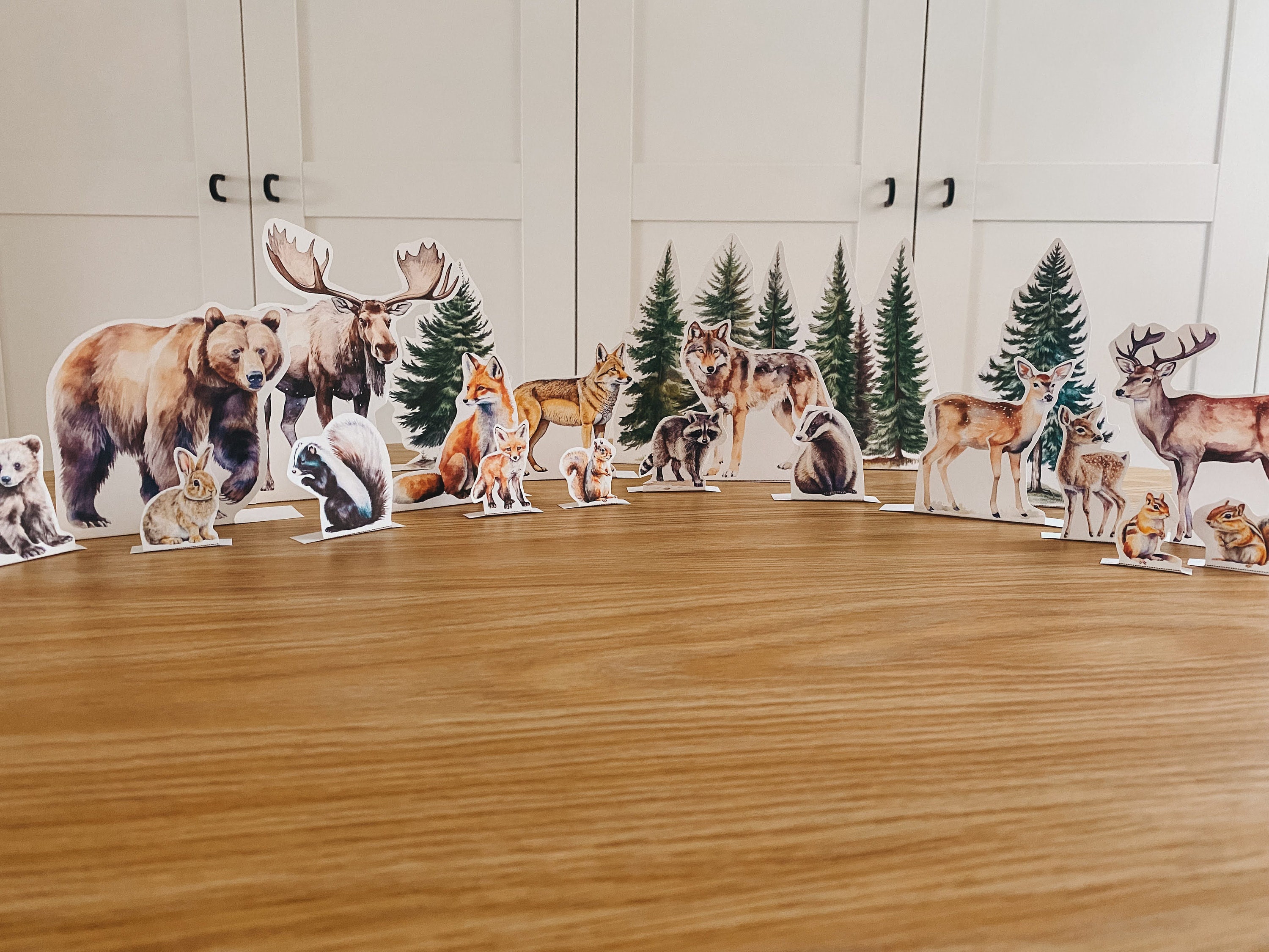 Forest Nature Scenes Paper Cutouts, Morning Basket, Homeschool ...