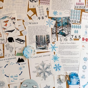 Winter Unit Study, 100 Page PDF, Morning Basket, Homeschool, Learning ...