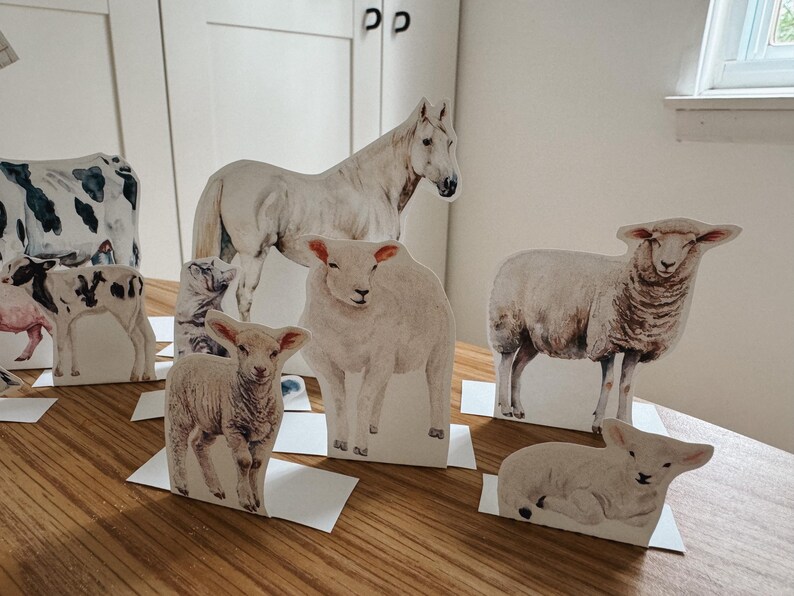 Farm Animal Paper Cutouts, Morning Basket, Homeschool, Learning ...