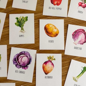 Fruit and Vegetable Flashcards, Homeschool, Learning Resource ...