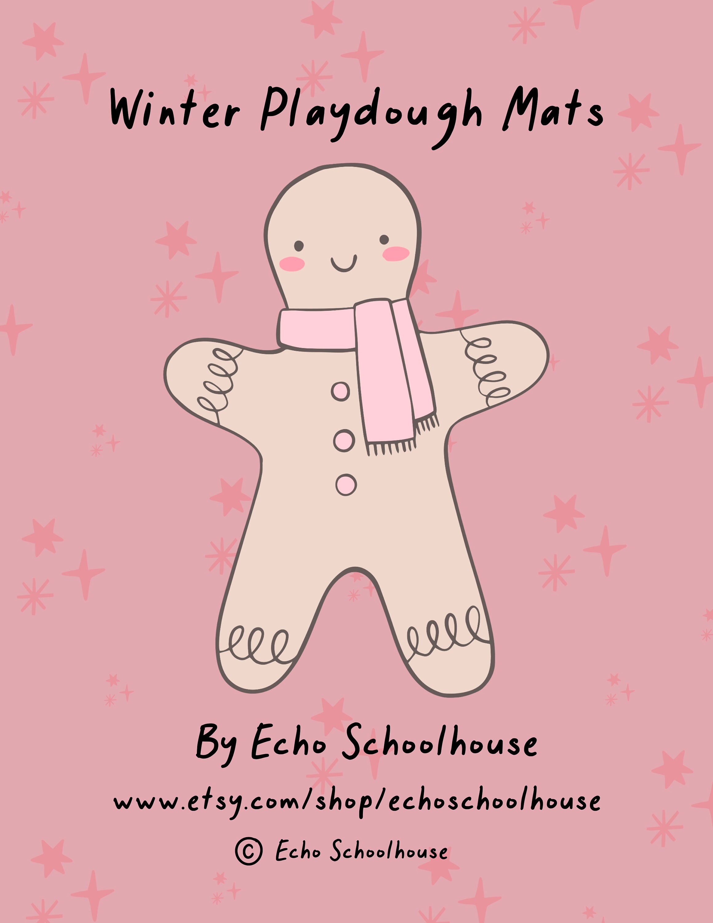 Winter/christmas Printable Playdough Mats, Morning Basket, Homeschool ...