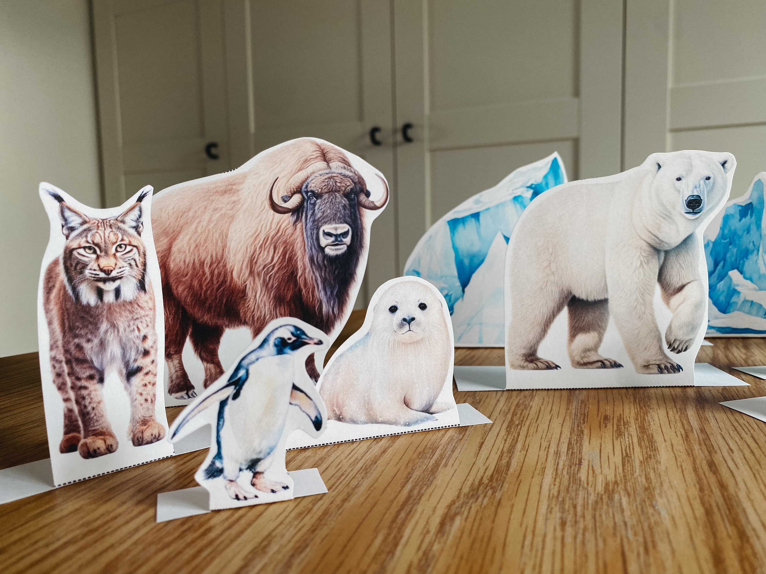 Polar Nature Scenes Paper Cutouts, Arctic, Antarctica, Homeschool ...