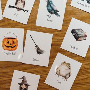 Halloween Flashcards, Homeschool, Learning Resource, Printable, Nature ...