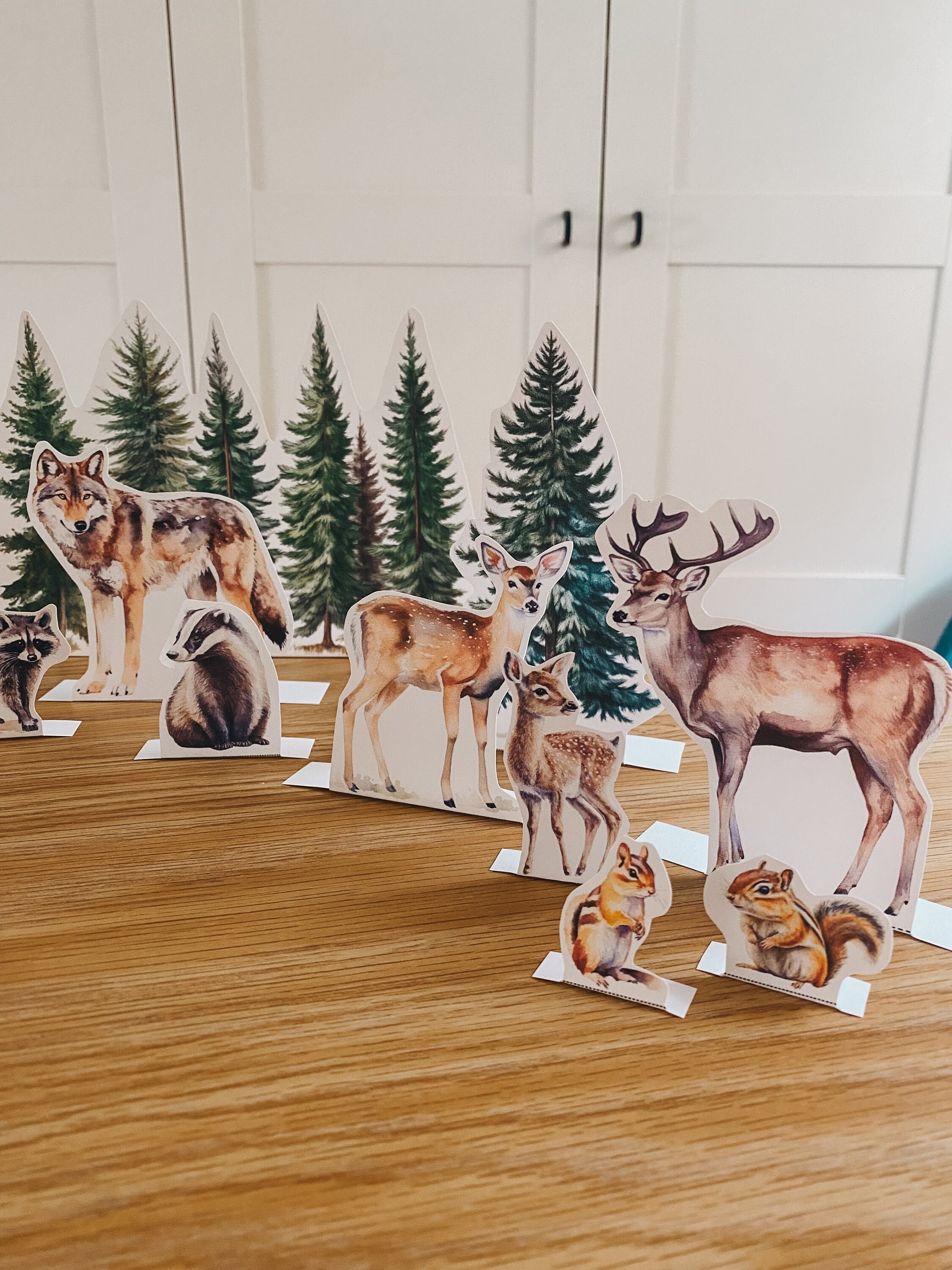 Forest Nature Scenes Paper Cutouts, Morning Basket, Homeschool ...