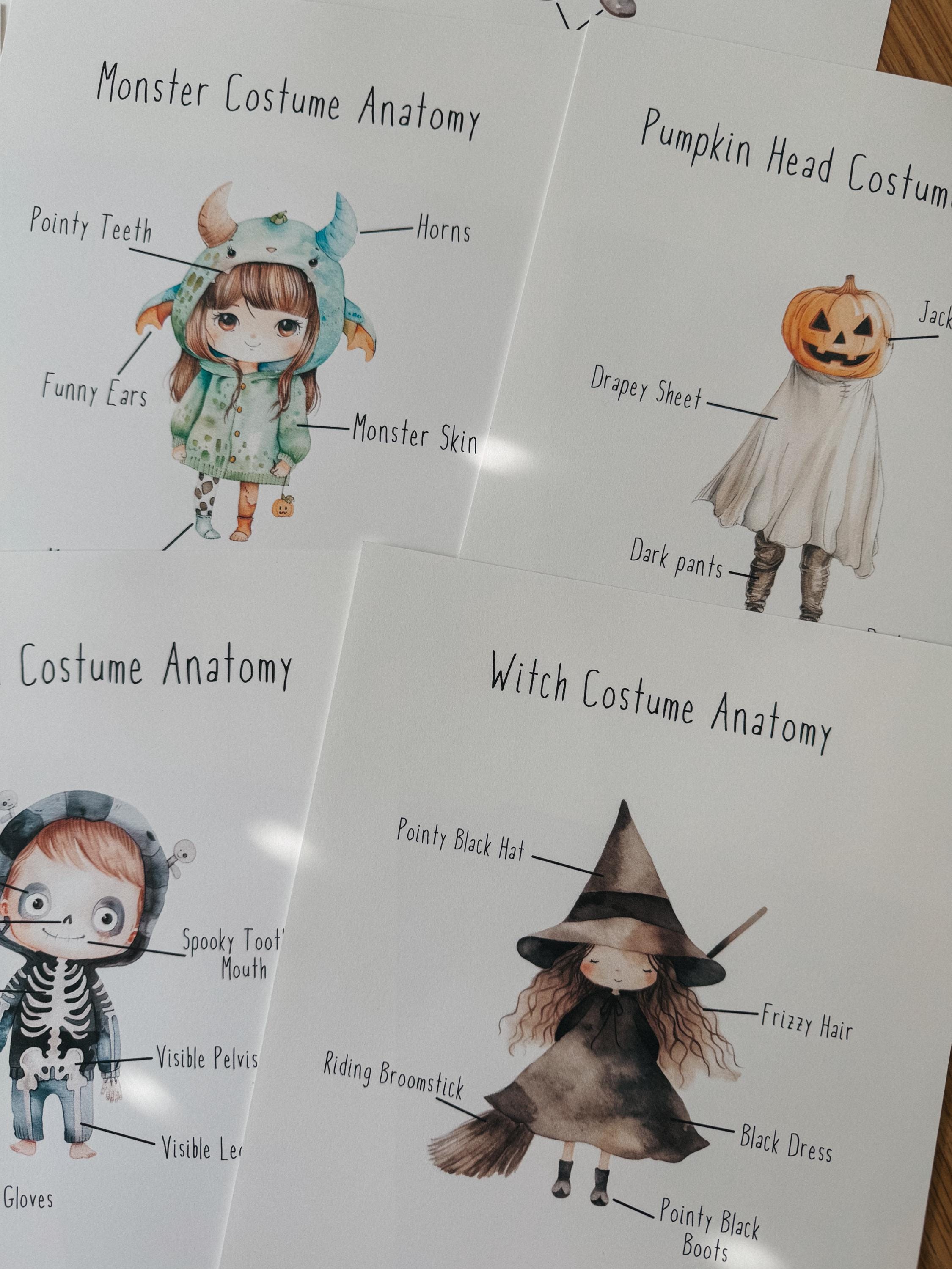 The Anatomy of a Costume Mini Posters, Morning Basket, Homeschool ...