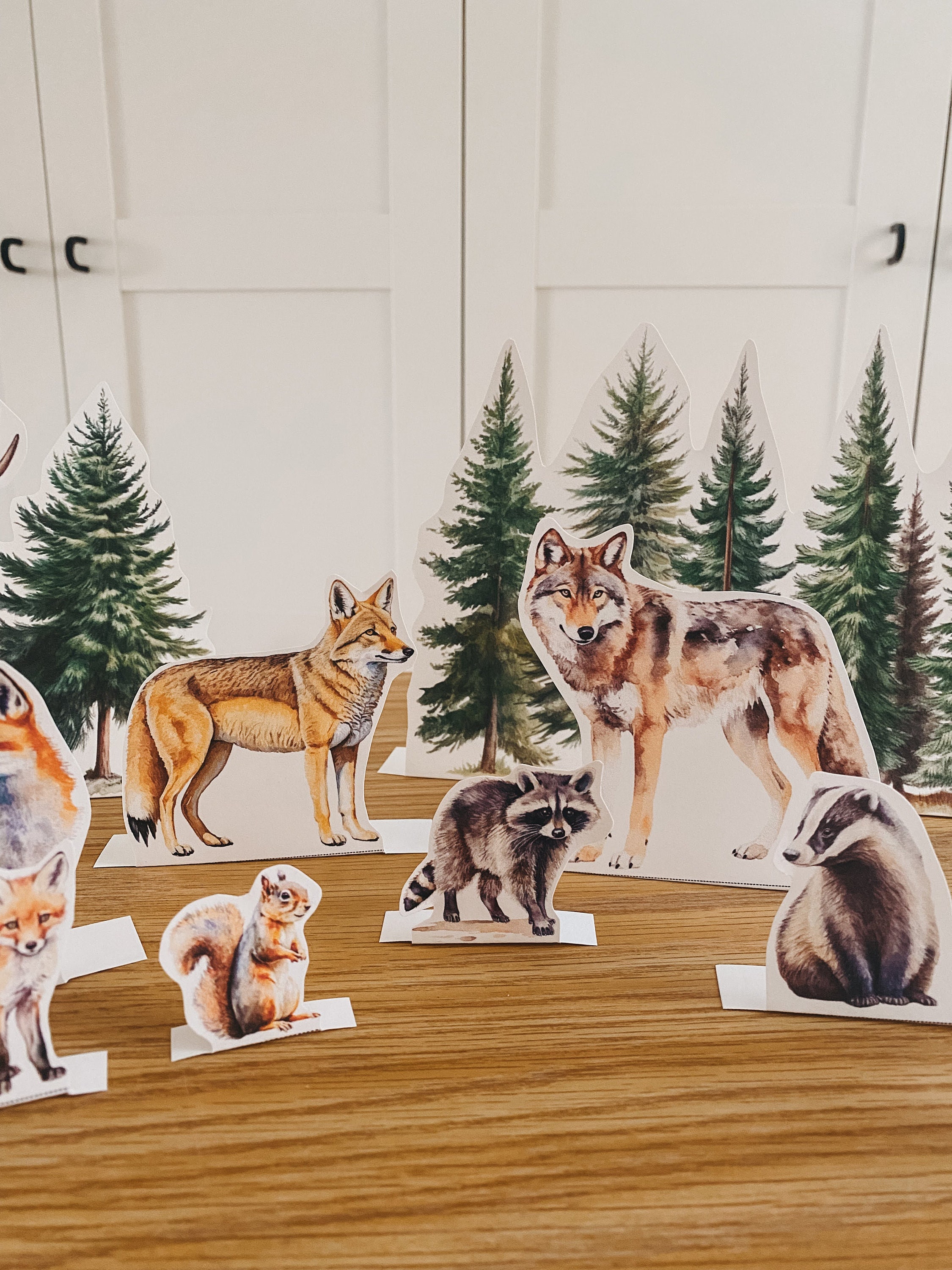 Forest Nature Scenes Paper Cutouts, Morning Basket, Homeschool ...