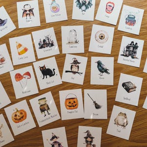 Halloween Flashcards, Homeschool, Learning Resource, Printable, Nature ...