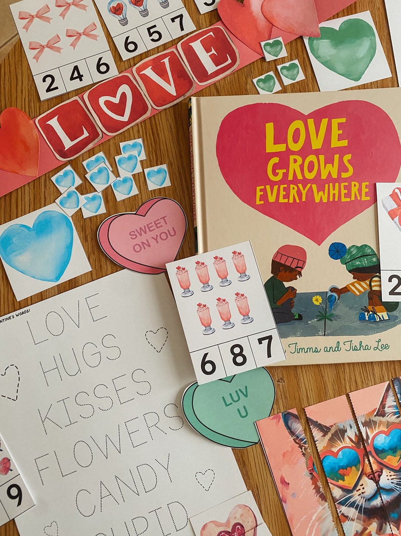 Valentine's Day Mini Unit Study, 45 Page PDF, Morning Basket ...