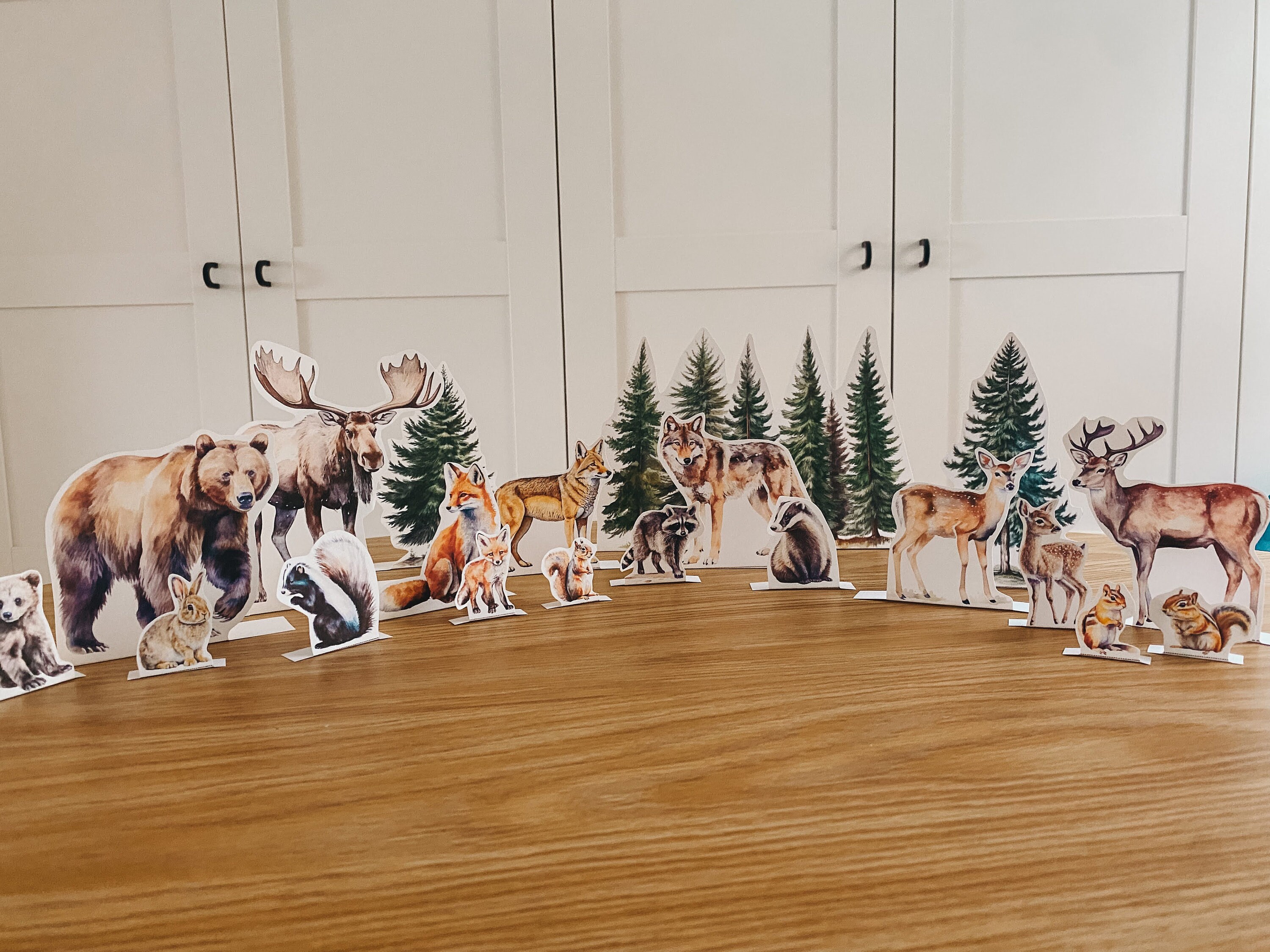 Forest Nature Scenes Paper Cutouts, Morning Basket, Homeschool ...