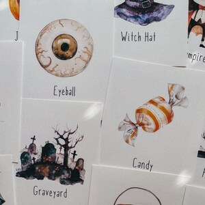 Halloween Flashcards, Homeschool, Learning Resource, Printable, Nature ...
