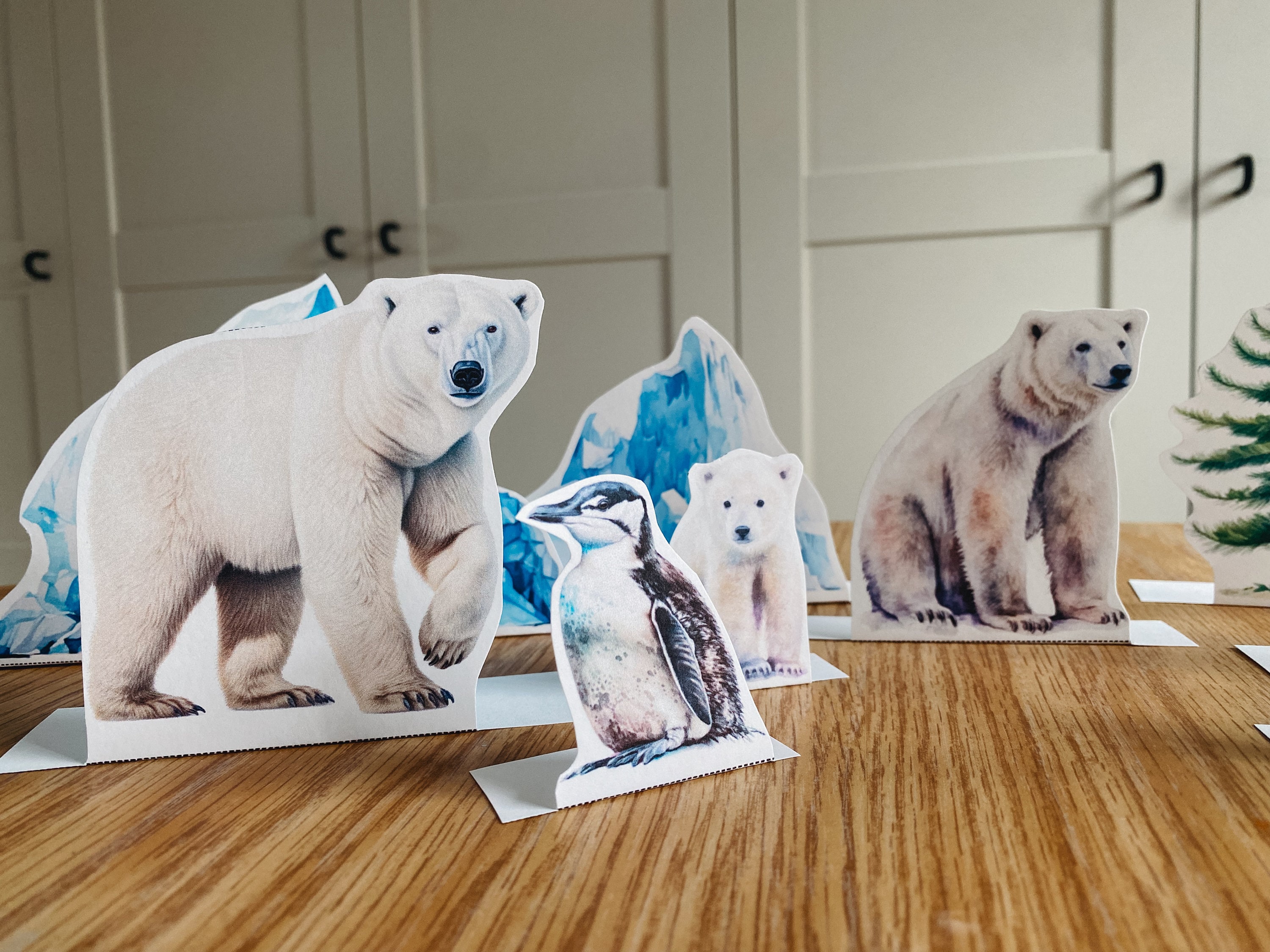 Polar Nature Scenes Paper Cutouts, Arctic, Antarctica, Homeschool ...