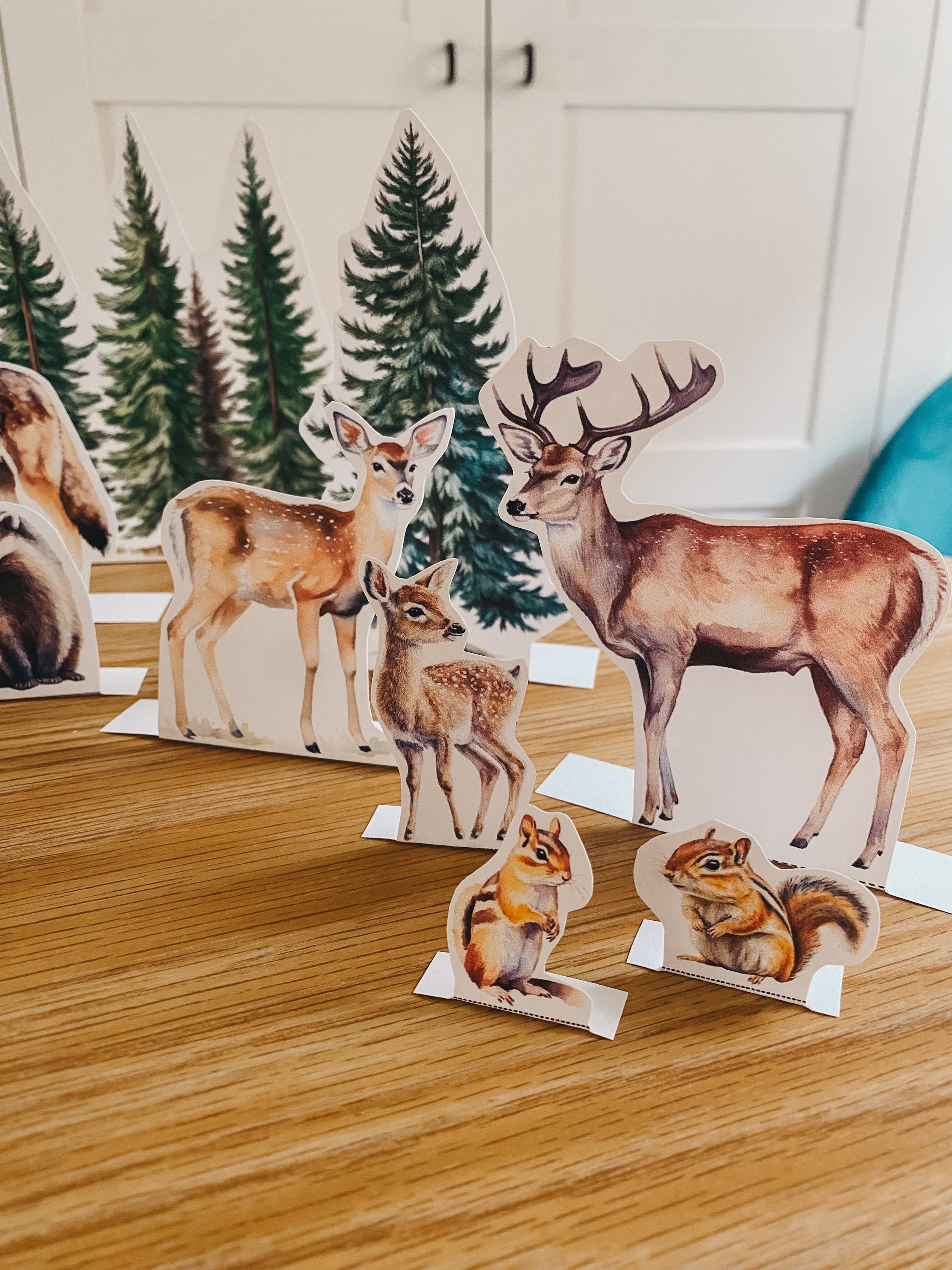 Forest Nature Scenes Paper Cutouts, Morning Basket, Homeschool ...