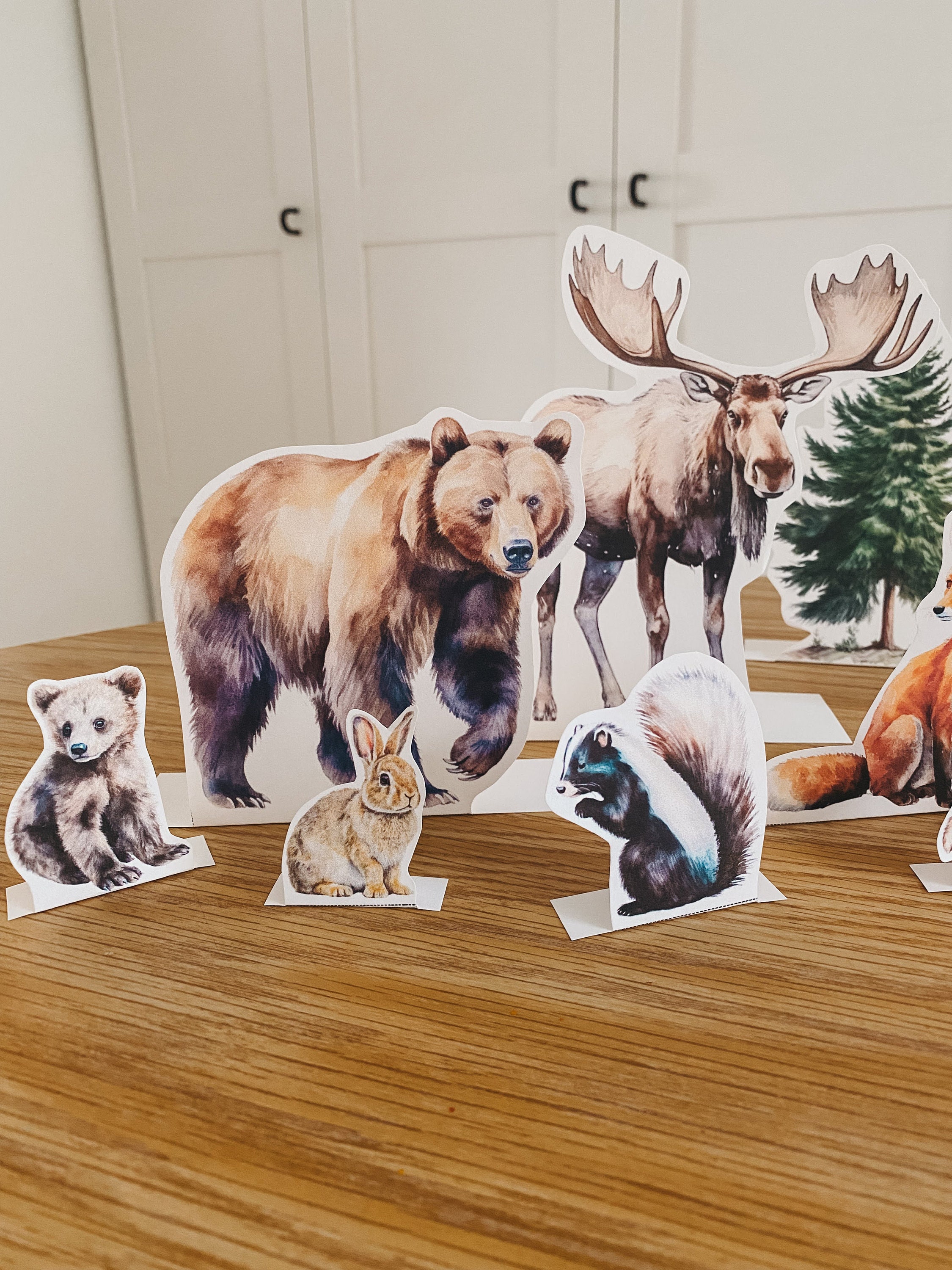 Forest Nature Scenes Paper Cutouts, Morning Basket, Homeschool ...