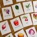 Fruit and Vegetable Flashcards, Homeschool, Learning Resource ...