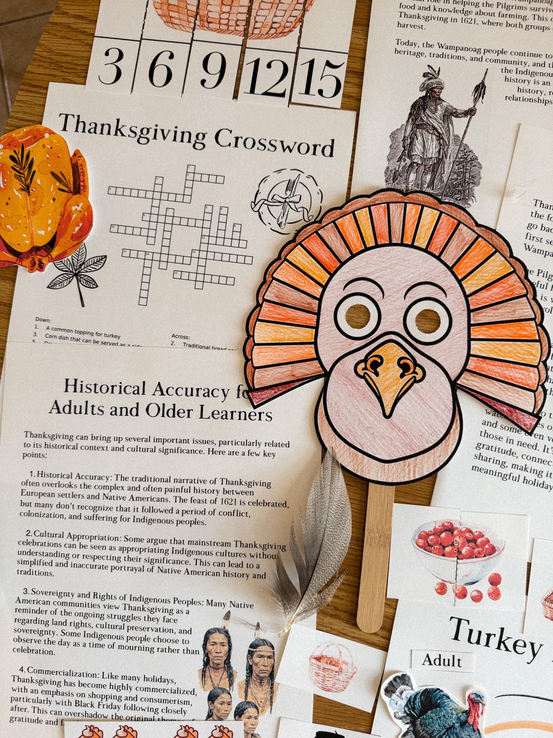 Thanksgiving Unit Study, 82 Page PDF, Morning Basket, Homeschool ...