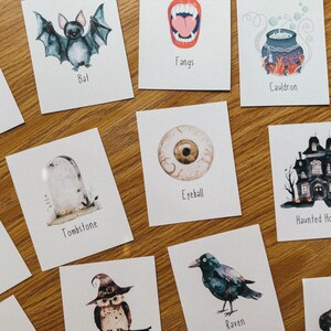 Halloween Flashcards, Homeschool, Learning Resource, Printable, Nature ...