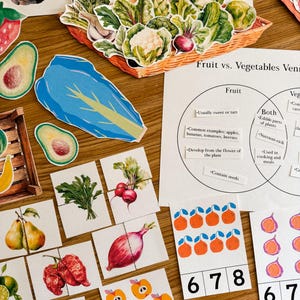 Fruit and Vegetables Unit Study, MEGA 220+ Pages, Morning Basket ...