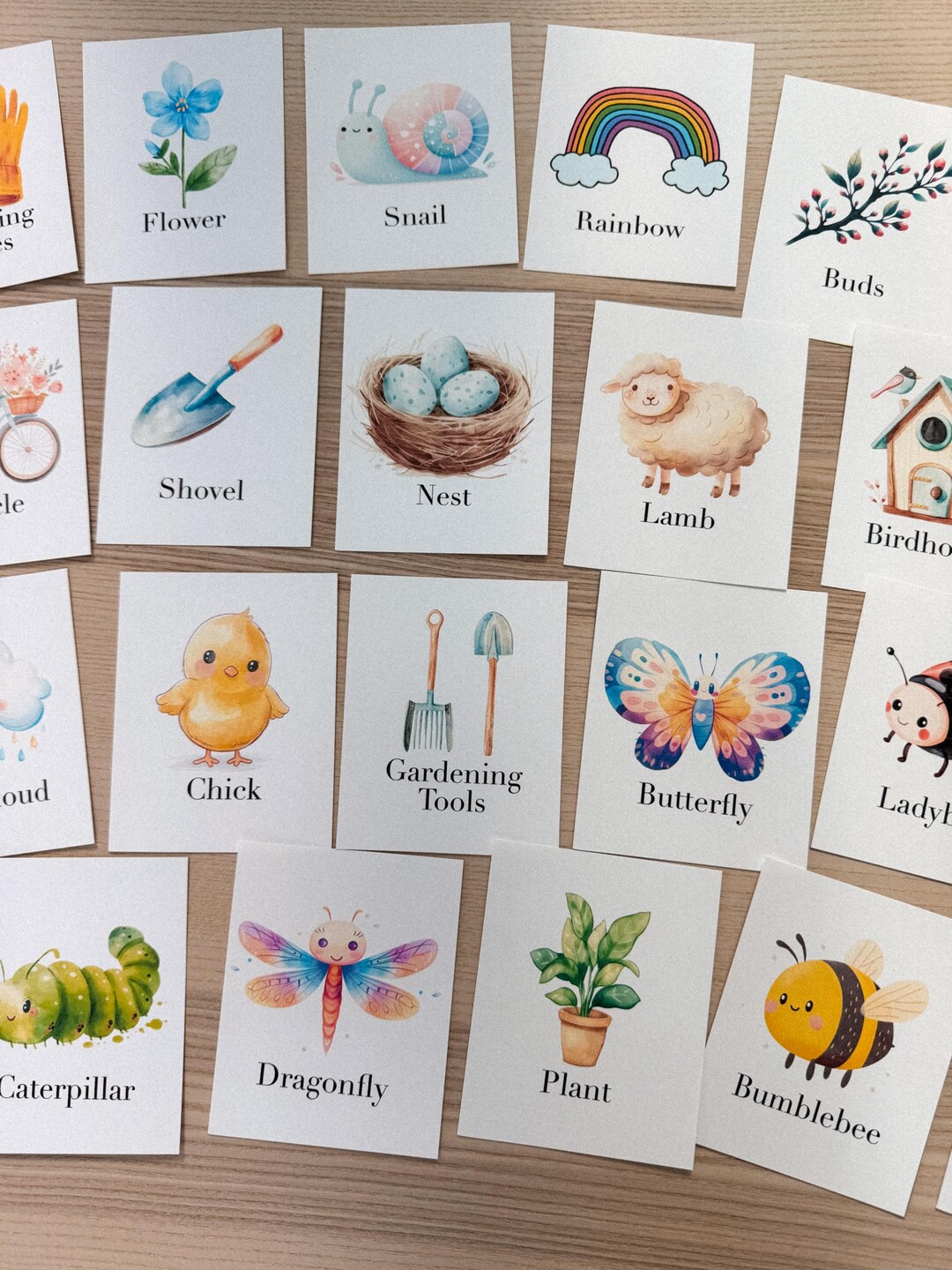 Spring Flashcards, Morning Basket, Homeschool, Learning Resource ...