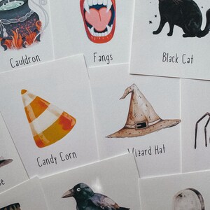 Halloween Flashcards, Homeschool, Learning Resource, Printable, Nature ...