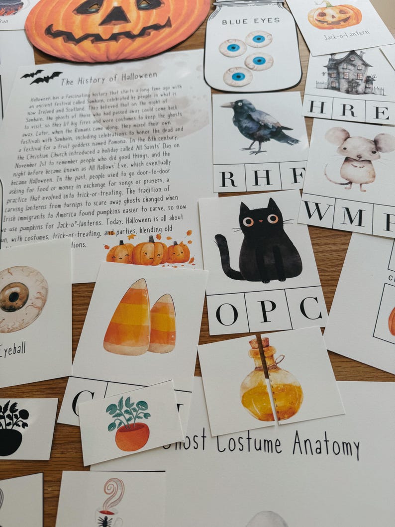 Halloween Unit Study, 128 Page PDF, Morning Basket, Homeschool ...